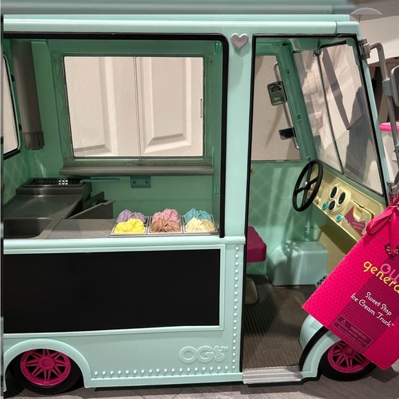 Our Generation | Toys | Og Sweet Stop Ice Cream Truck Mint And Pink ...